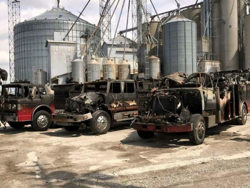Ohio Fire Station Destroyed By Fire | Firefighter Close Calls ...
