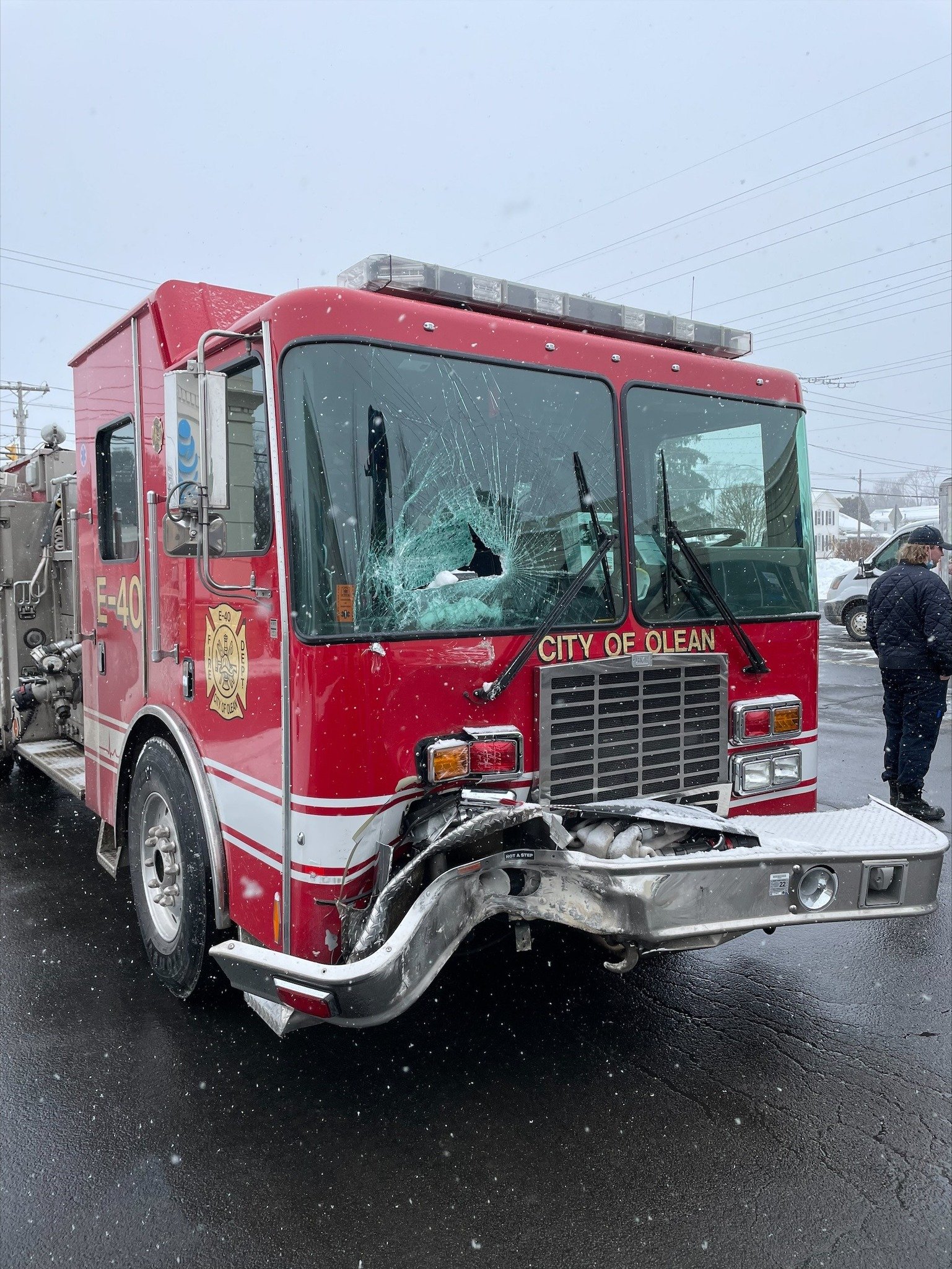 Fire Trucks Responding To Calls