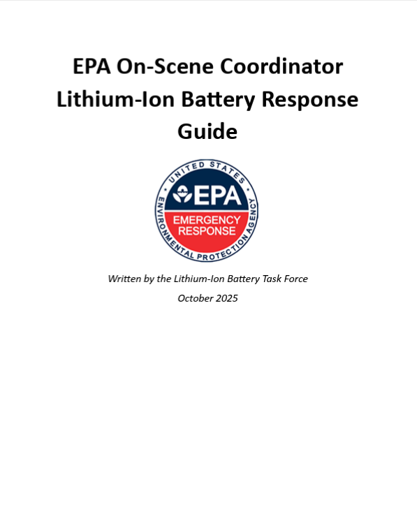 EPA Releases Lithium-Ion Battery Response Guide | Firefighter Close ...