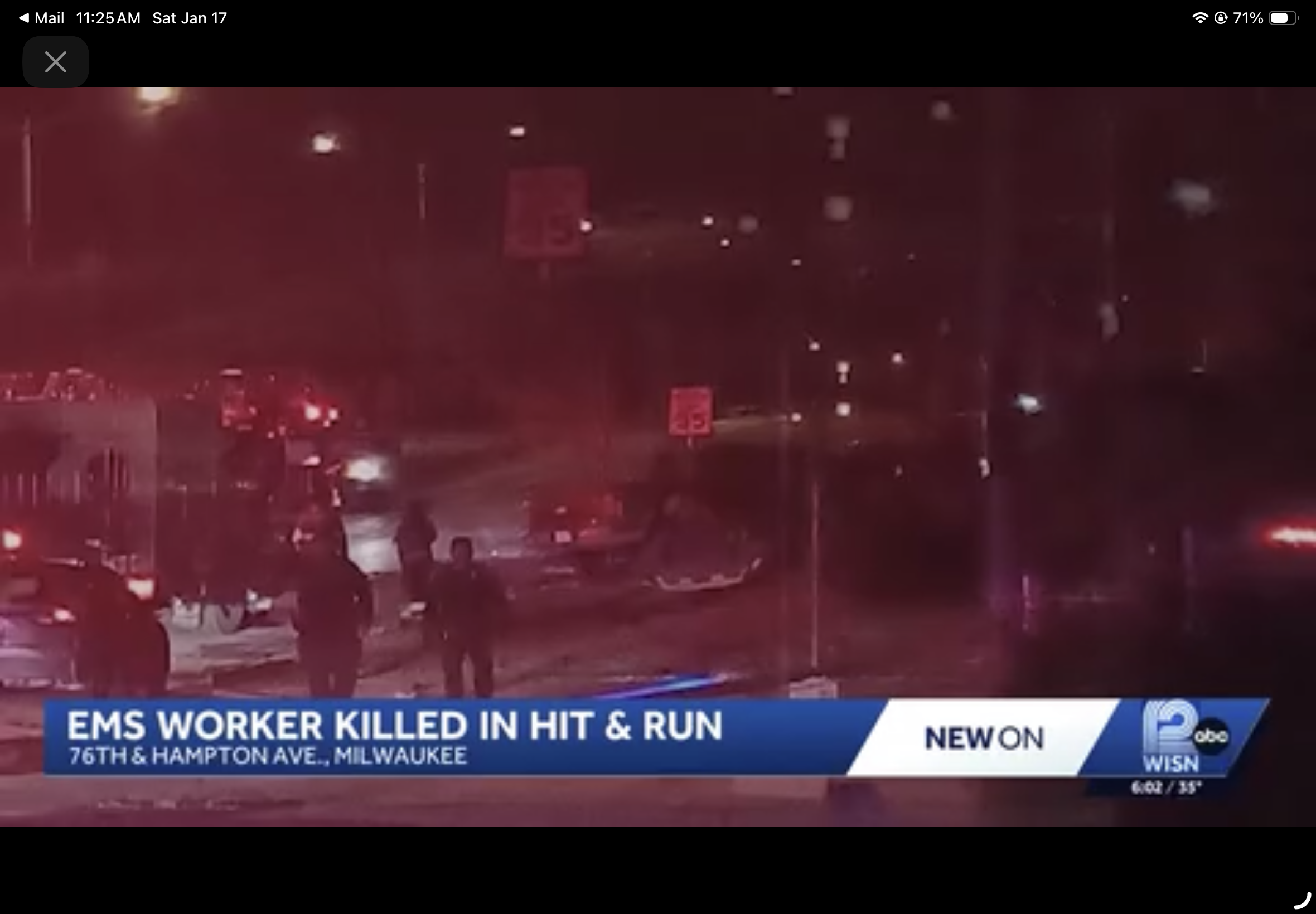 MILWAUKEE EMT KILLED IN CRASH AFTER SHIFT | Firefighter Close Calls ...