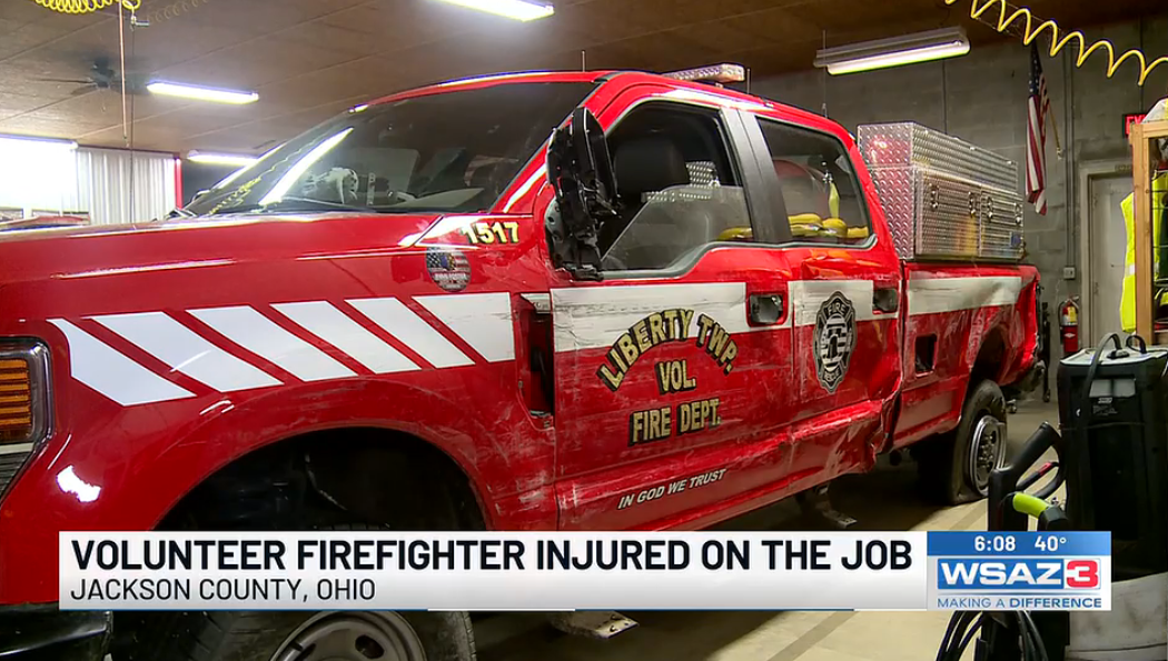 VOLUNTEER FIREFIGHTER INJURED WORKING CRASH SCENE - OHIO | Firefighter ...